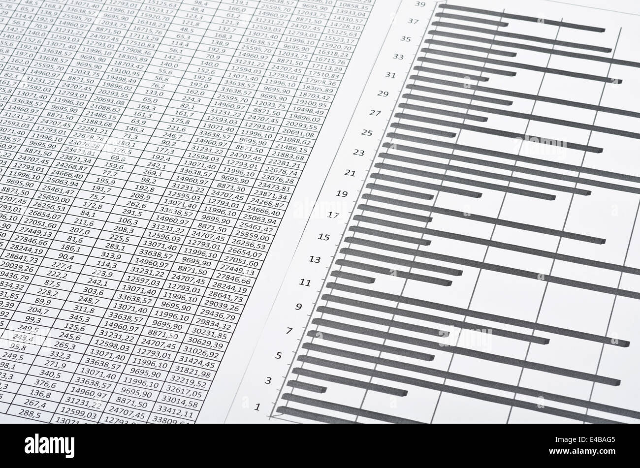 Spreadsheet background hi-res stock photography and images - Alamy