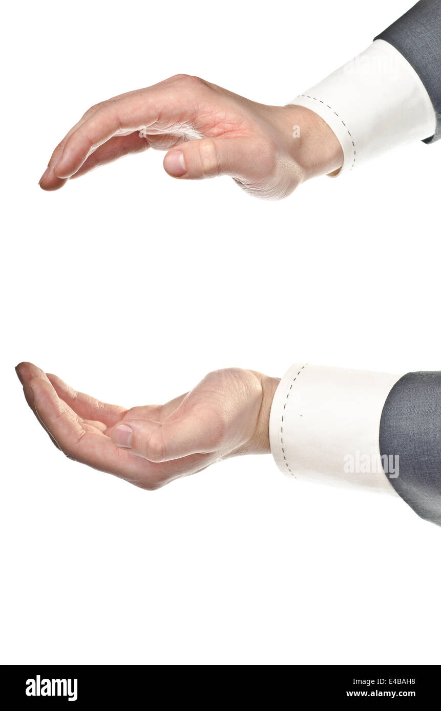 Two open hands holding handful hi-res stock photography and images - Alamy