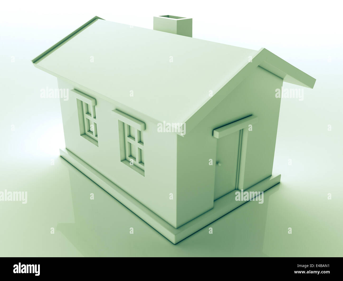 Simple white house Stock Photo - Alamy