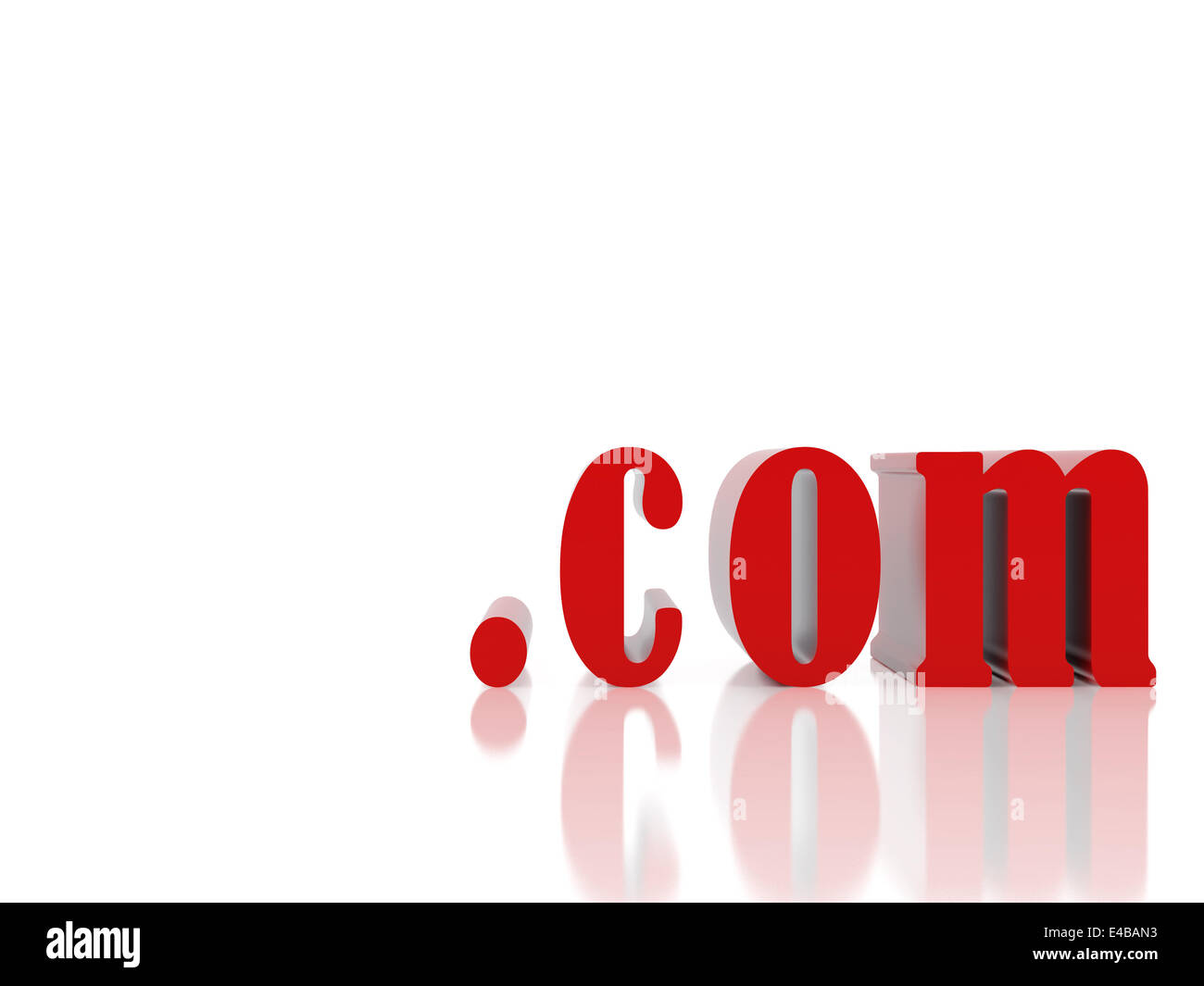 Red symbol com Stock Photo - Alamy
