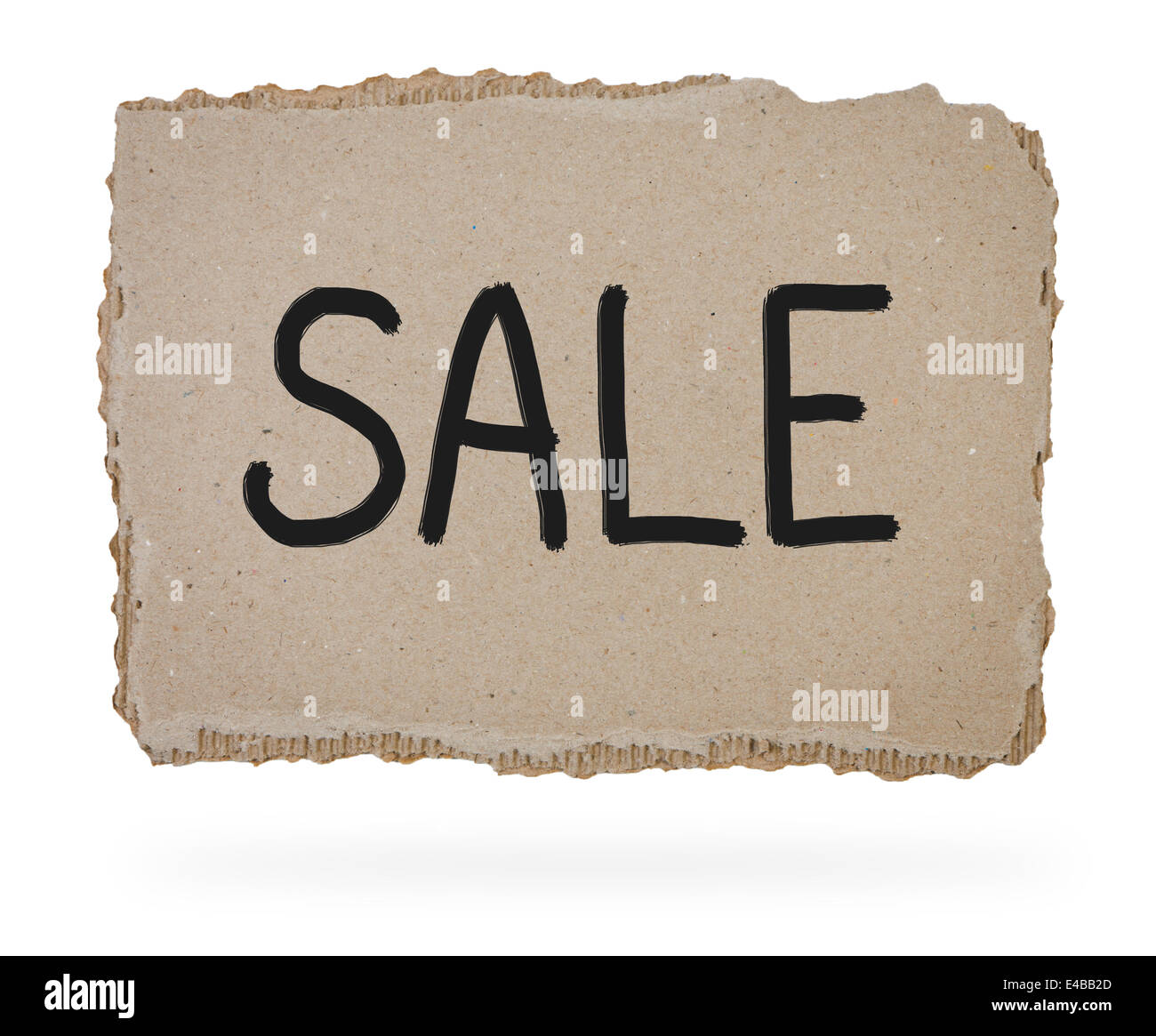 Sale sign on cardboard Stock Photo - Alamy