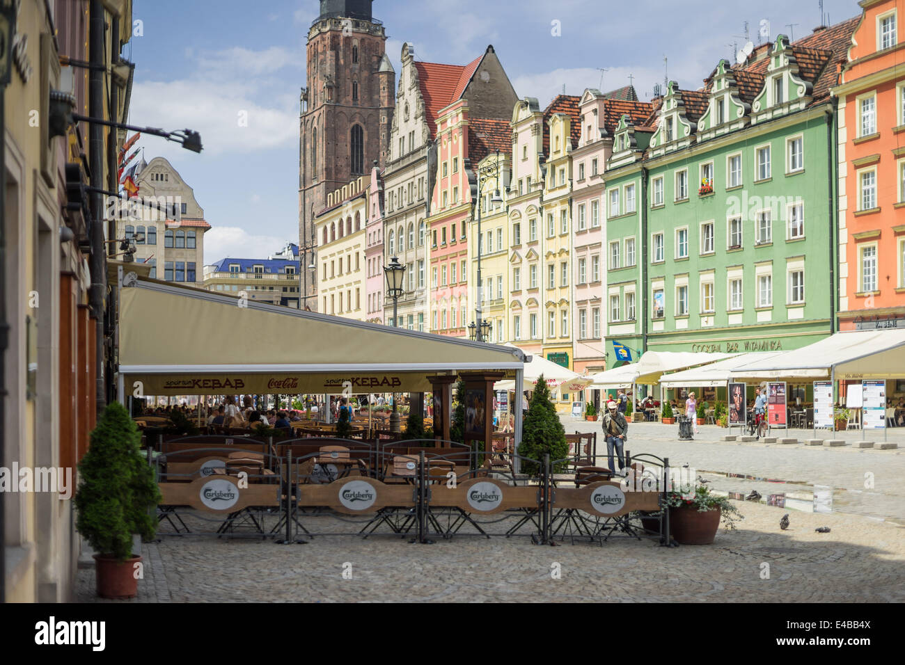 Wroclaw Old Market in summer sunny day Stock Photo - Alamy