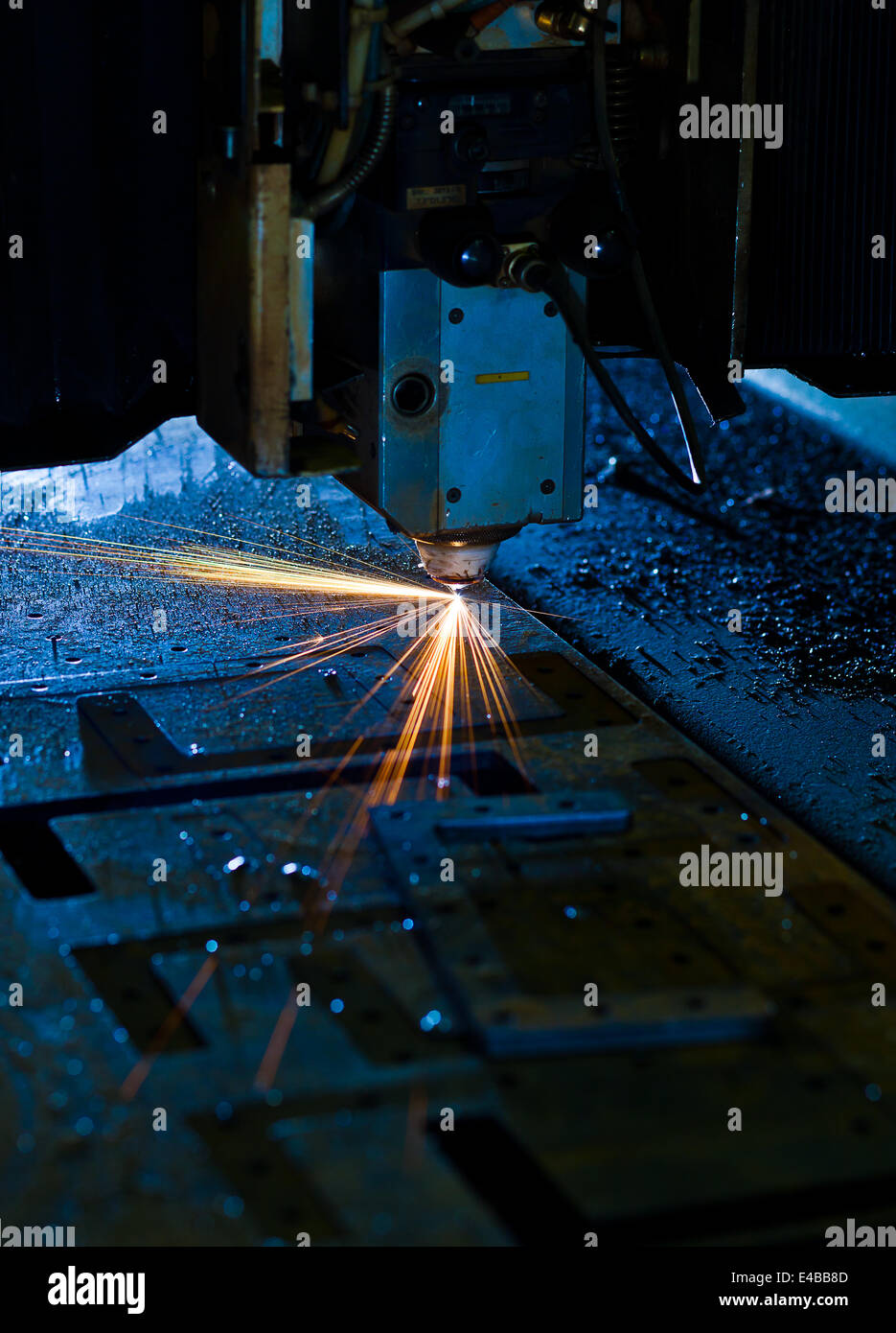 Laser cutting close up Stock Photo - Alamy
