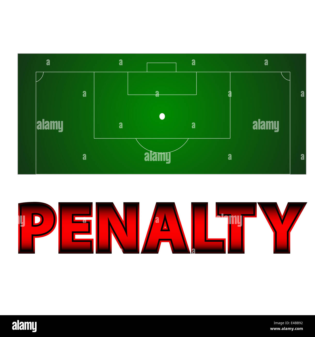 Football - penalty symbol Stock Photo - Alamy