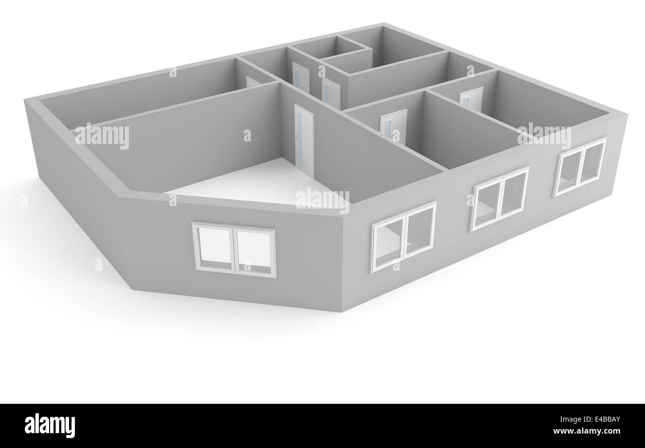 Floor Plans House Apartment High Resolution Stock Photography and ...
