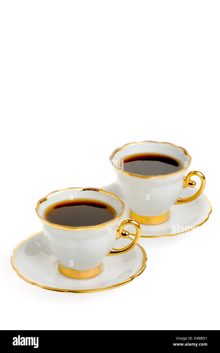 two stylish coffee cup Stock Photo - Alamy