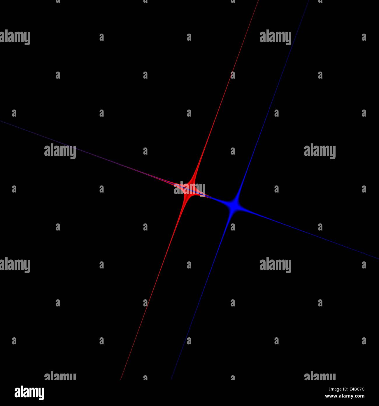 two stars on a dark background Stock Photo - Alamy