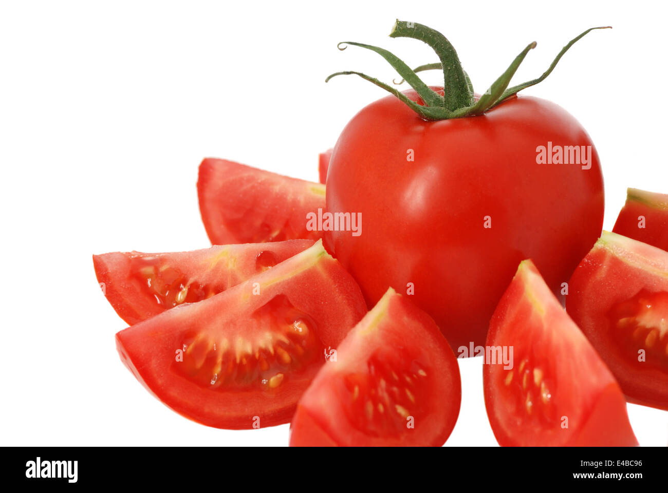 cut tomato isolated Stock Photo - Alamy