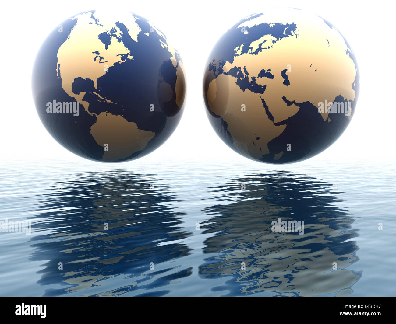 Earth hemispheres hi-res stock photography and images - Alamy