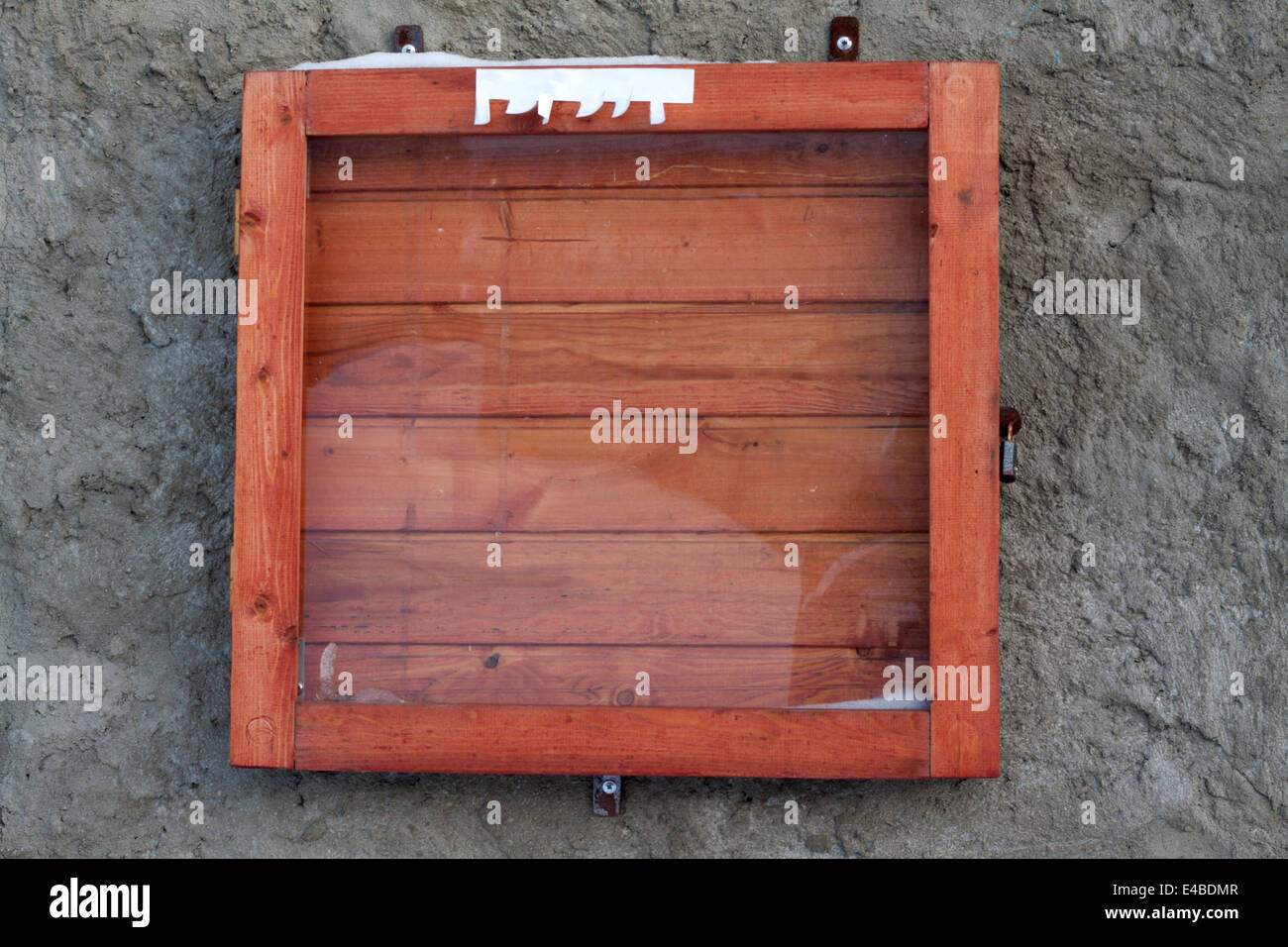 Wooden frame for announcements Stock Photo - Alamy