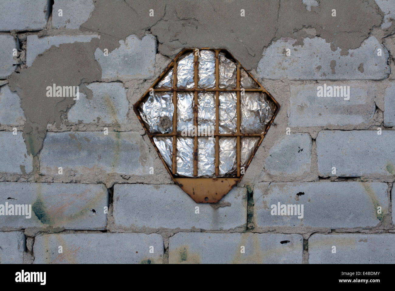 Brick wall, window Stock Photo - Alamy
