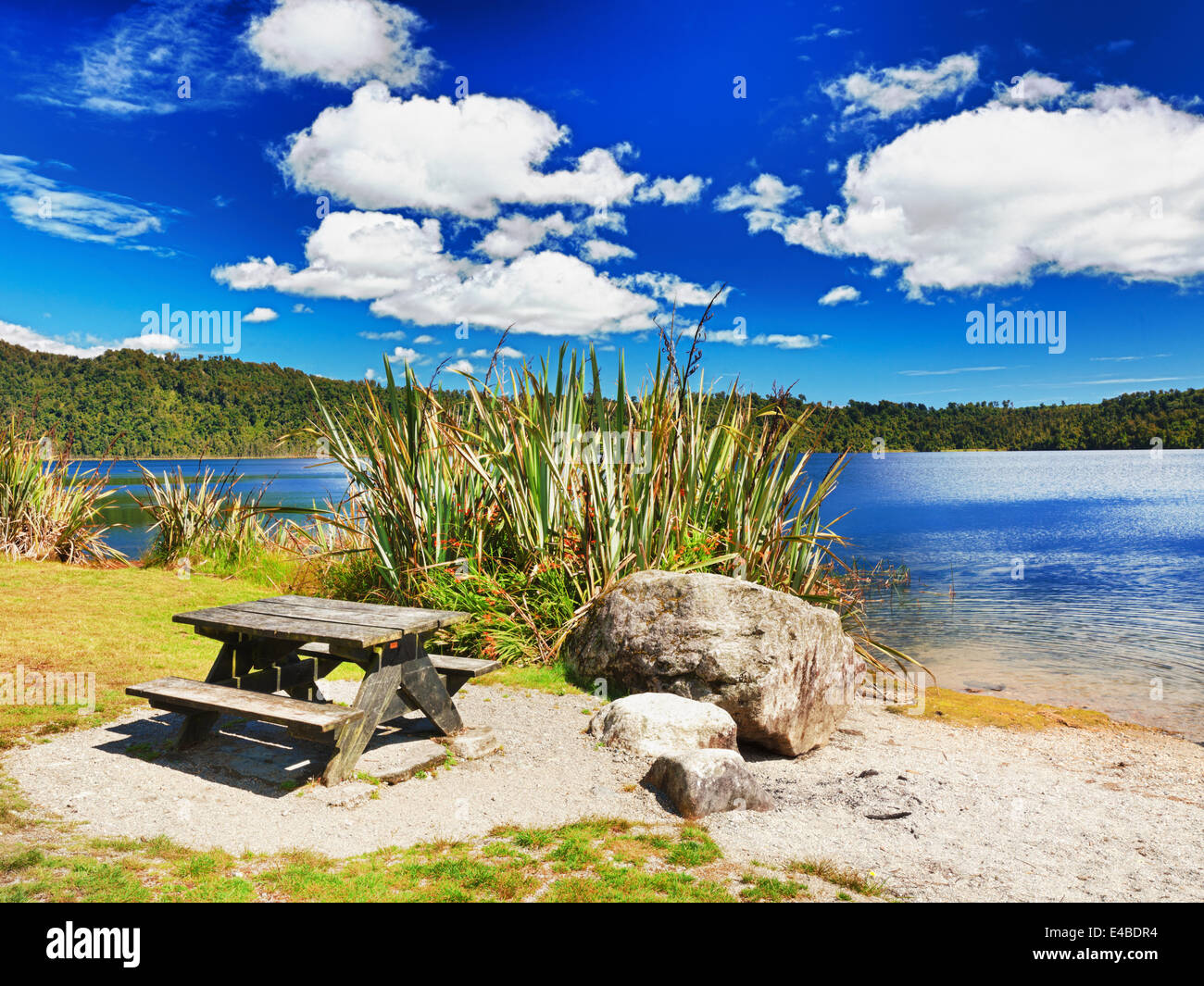 Table with lakeside view hi-res stock photography and images - Alamy