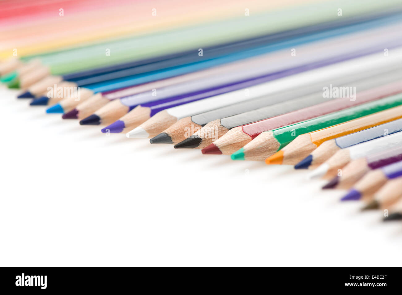 Set of color pencils Stock Photo - Alamy