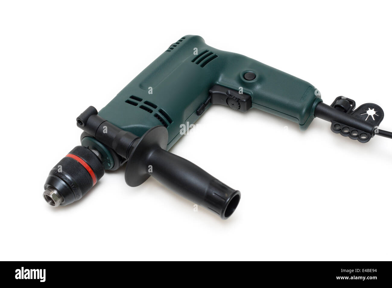 Green electric drill Stock Photo - Alamy