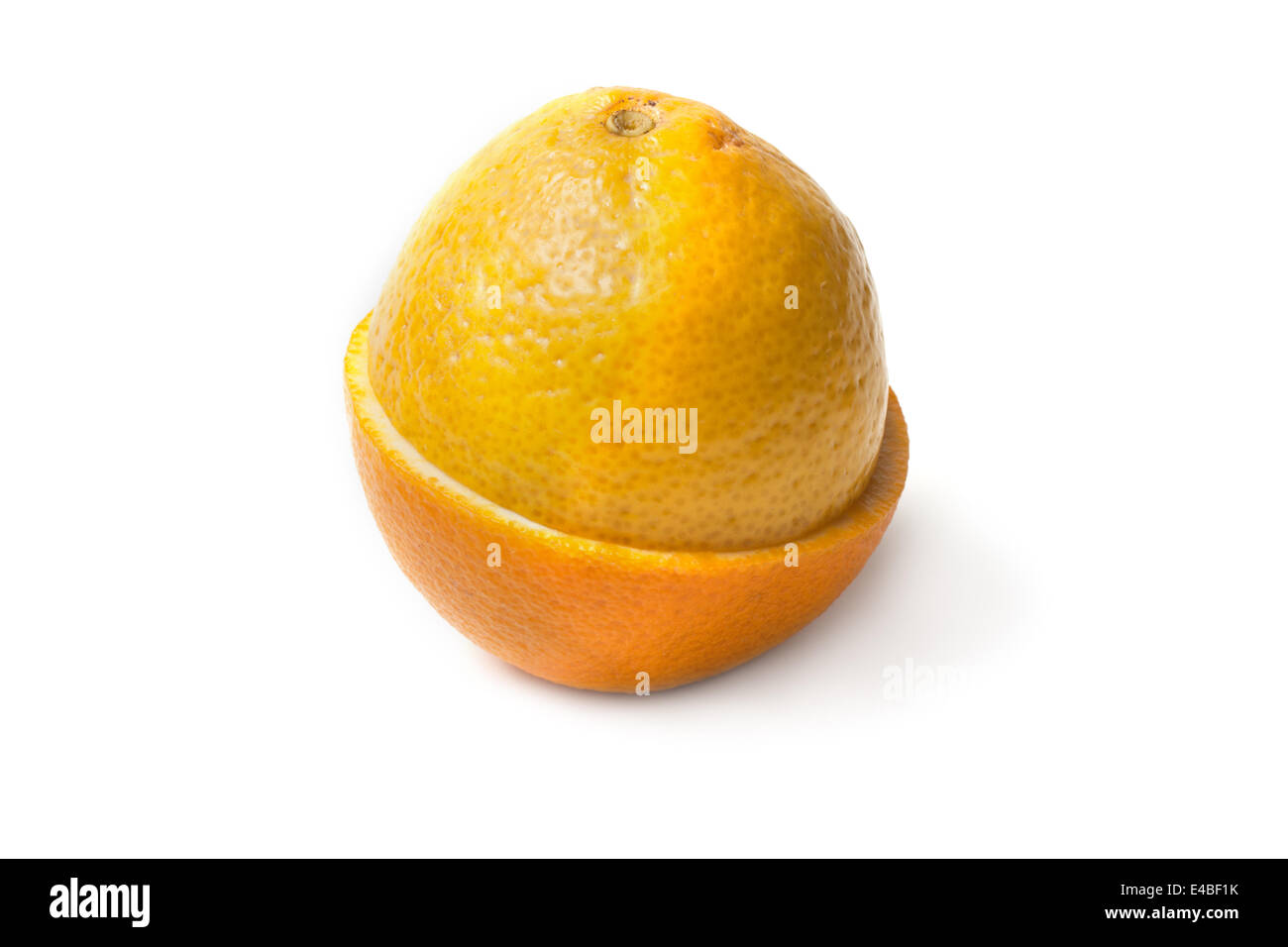 Orange and lemon, half Stock Photo - Alamy