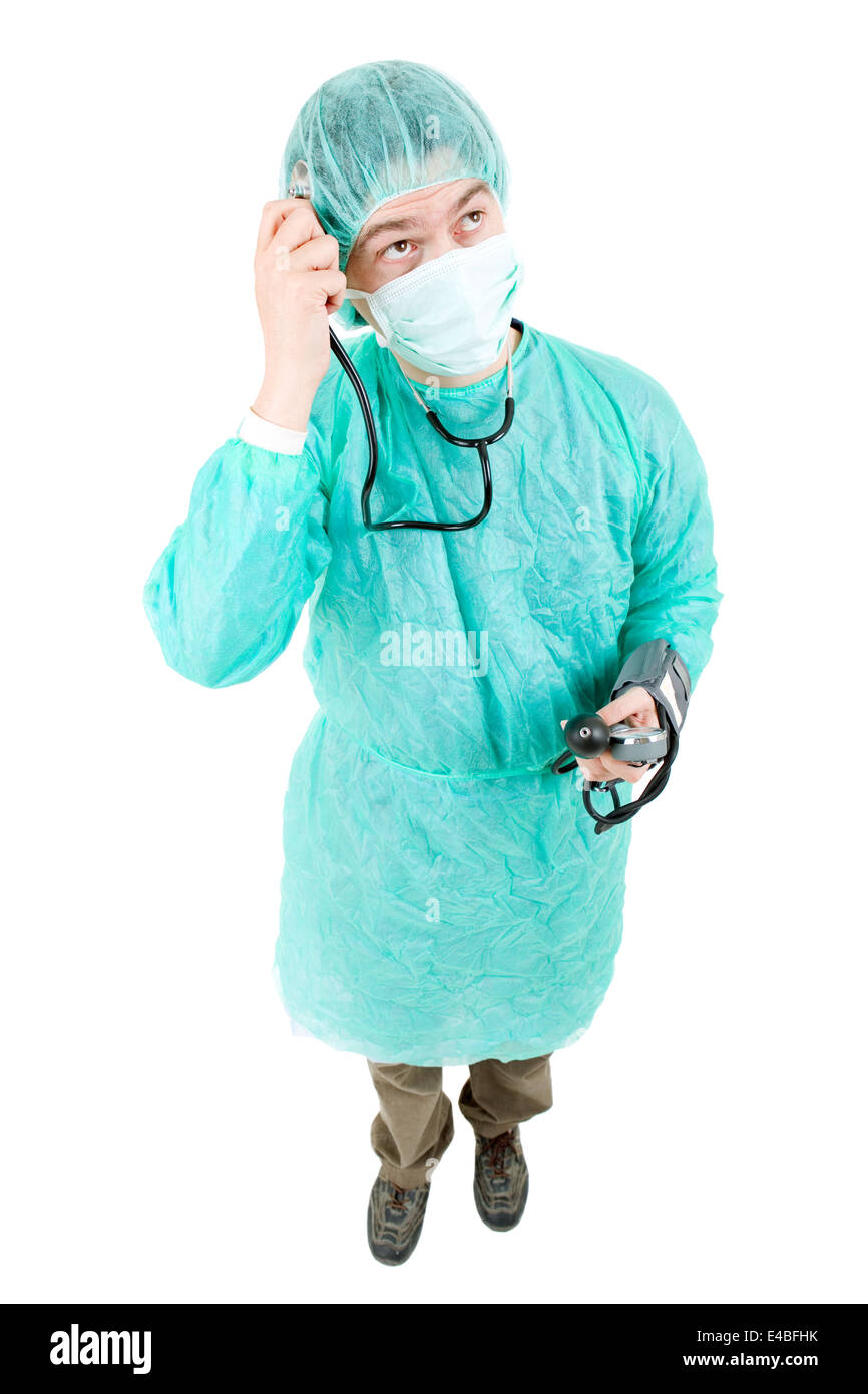 young male doctor full length, isolated on white background Stock Photo ...