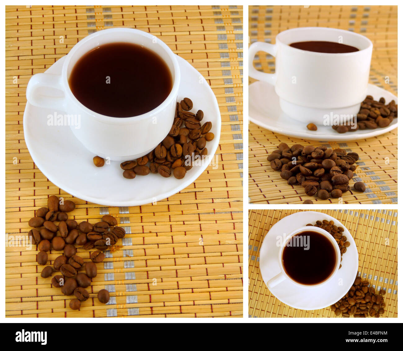 Coffee and coffee beans, collage Stock Photo - Alamy