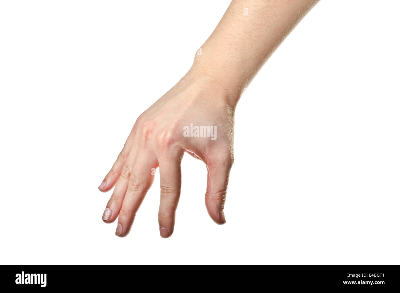 Hand gesture holding something Cut Out Stock Images & Pictures - Alamy
