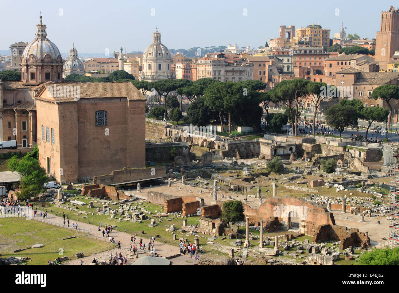 Scenic view of the Roman Forum in Rome, Italy Stock Photo - Alamy