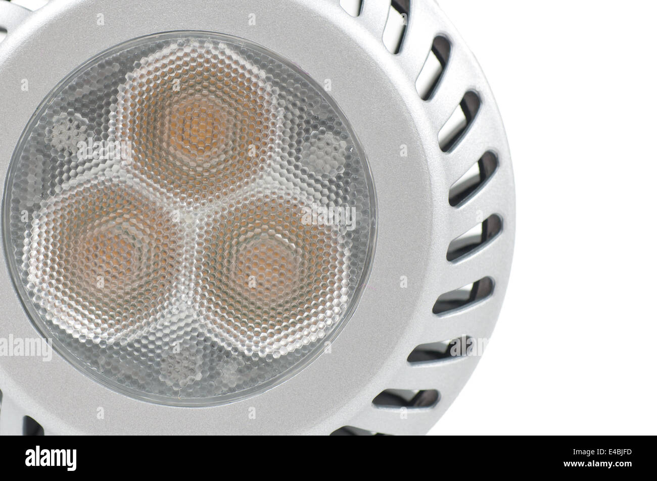 LED light bulb on white background Stock Photo - Alamy