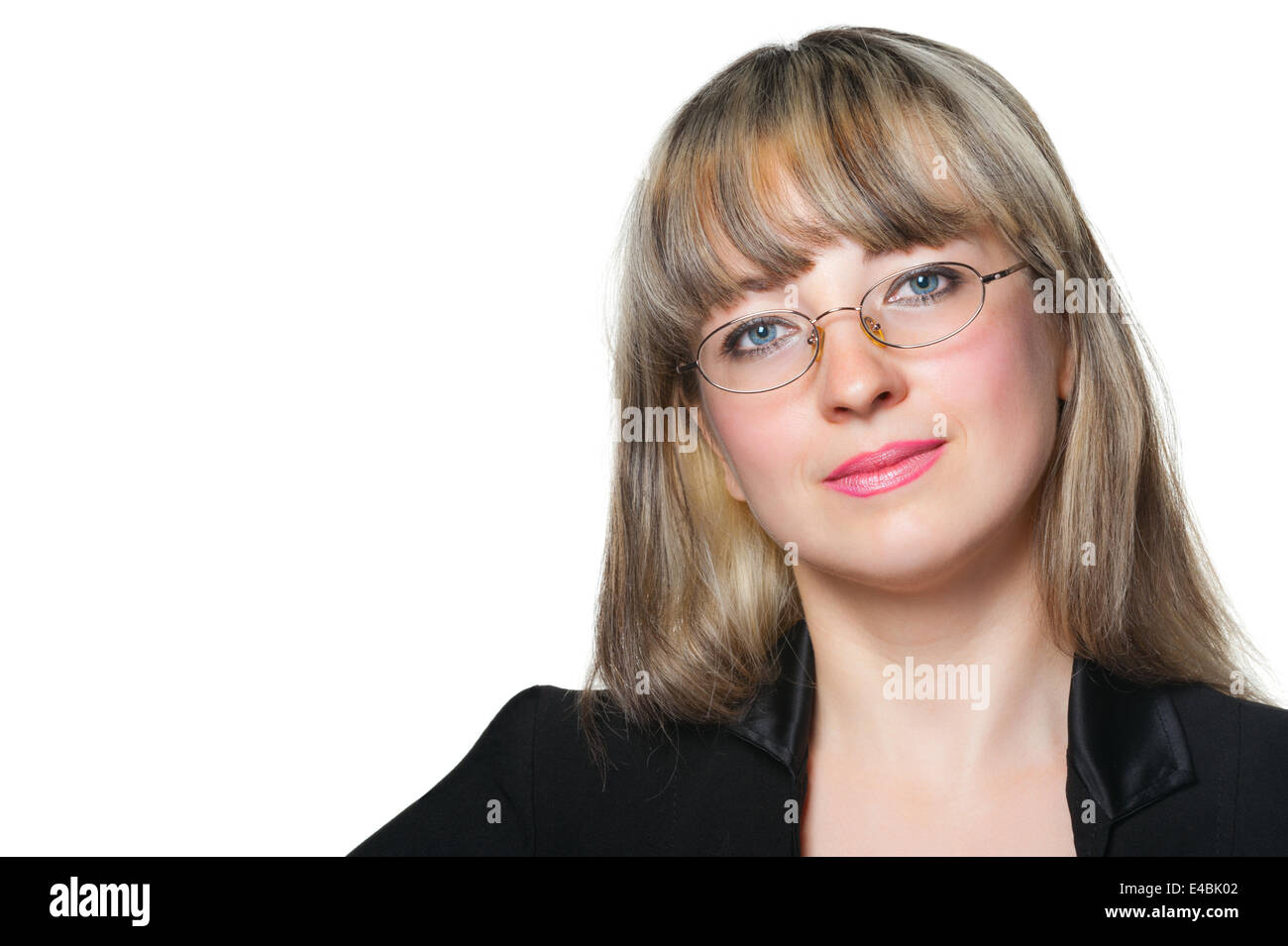 The business woman in eye glasses Stock Photo - Alamy