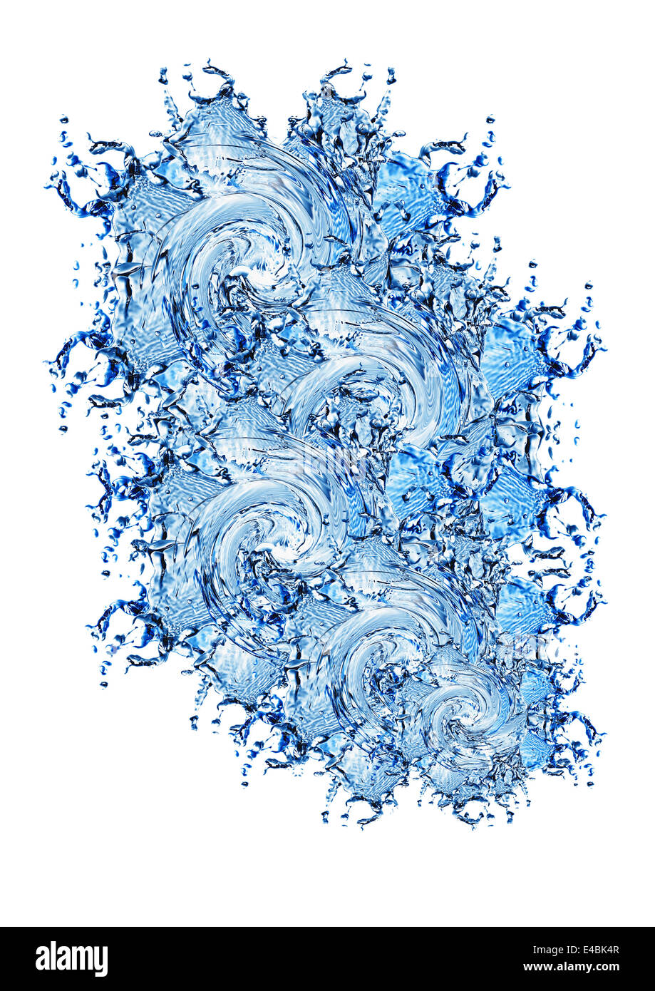 Water splash pattern Cut Out Stock Images & Pictures - Alamy