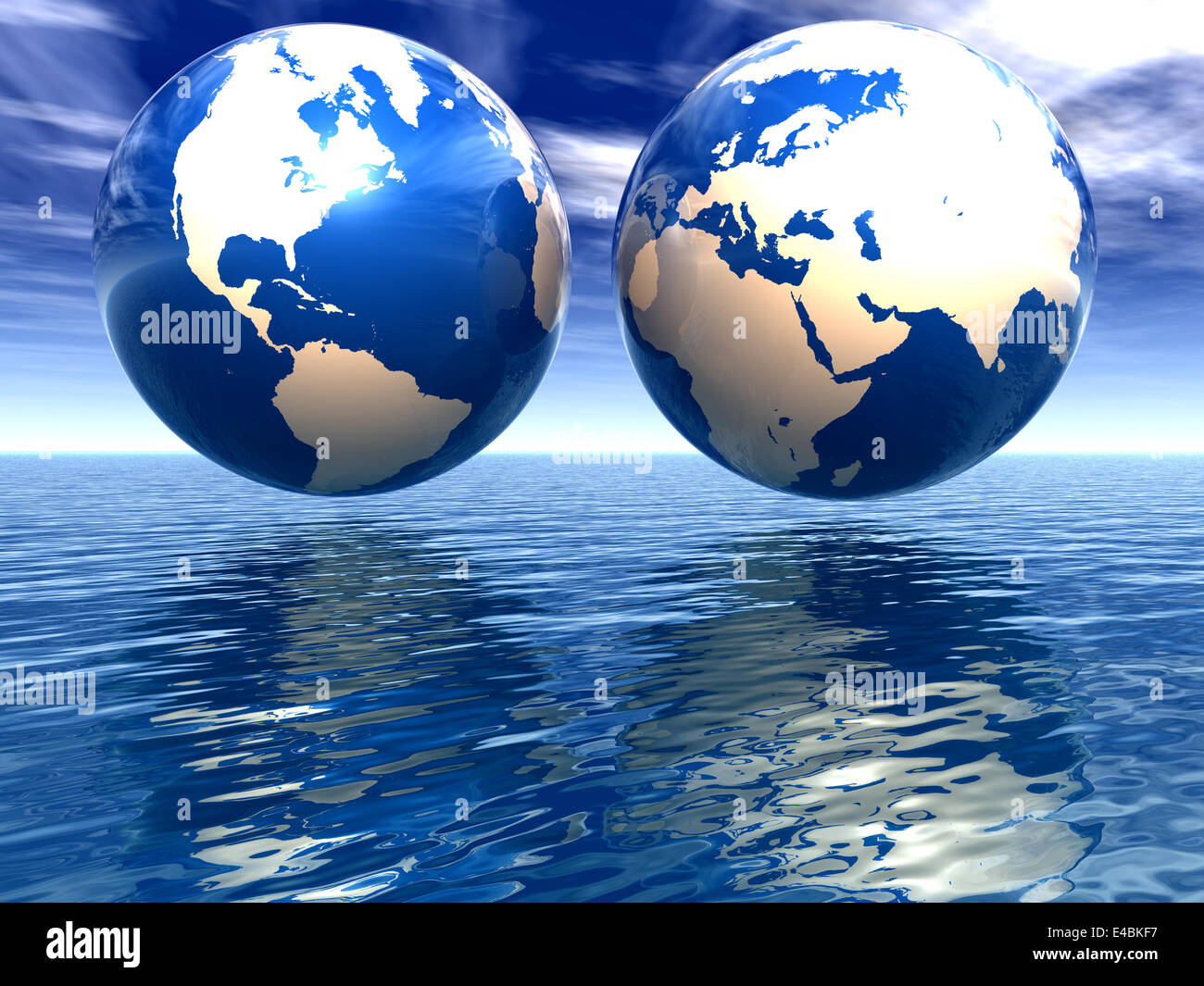 west and east hemispheres of earth Stock Photo - Alamy