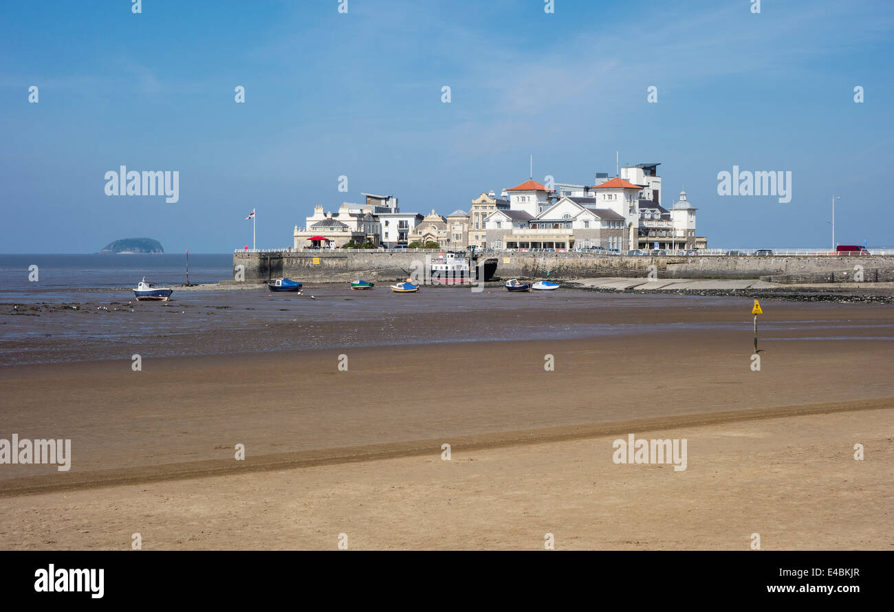 Knightstone Island Causeway and Beach, Weston-super-Mare, Somerset ...