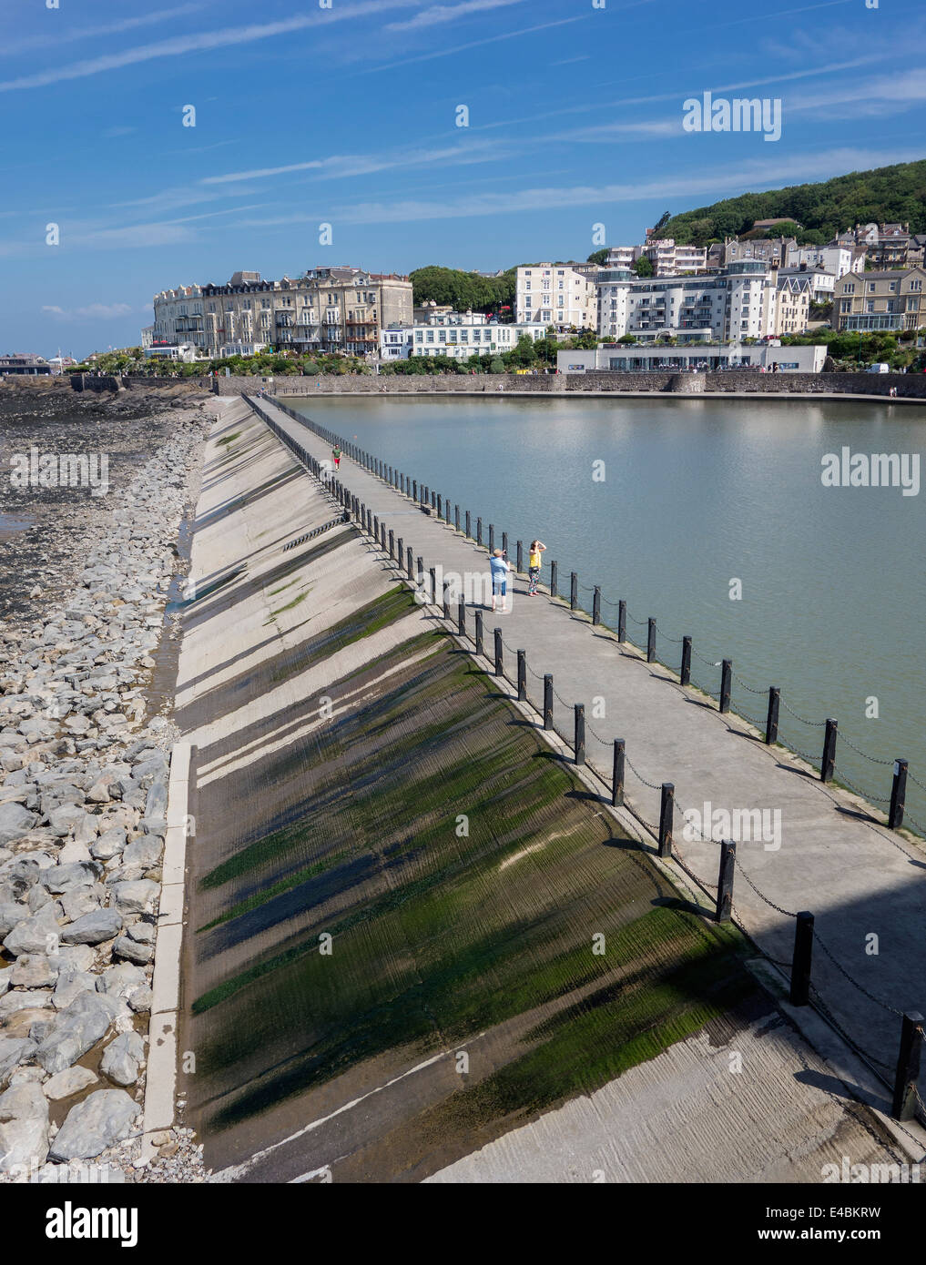 Weston super mare promenade seafront somerset england hi-res stock ...