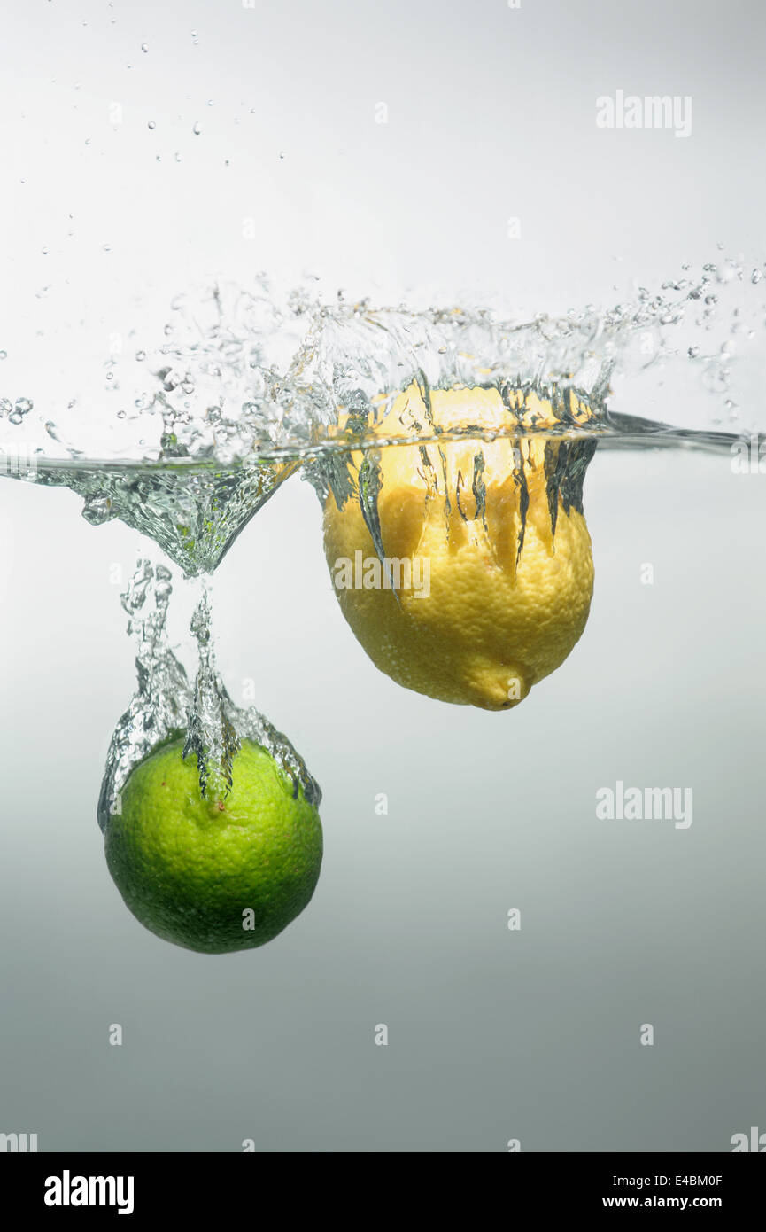 Fresh swimming fruits and vegetables Stock Photo - Alamy