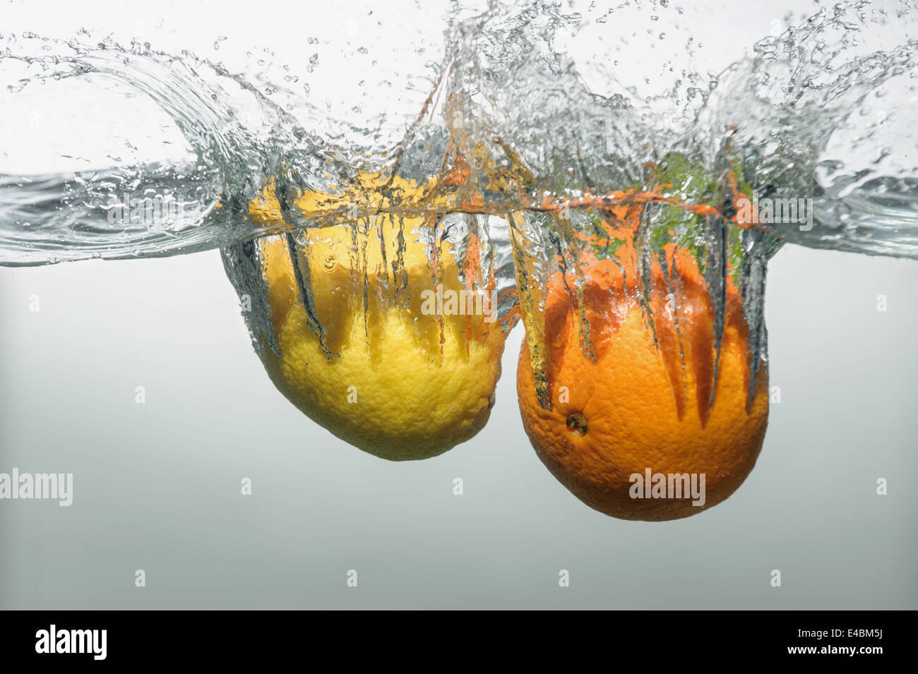 Fresh swimming fruits and vegetables Stock Photo - Alamy