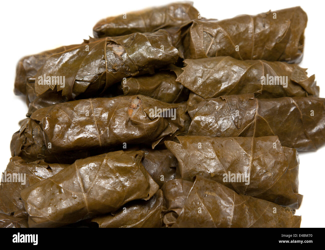 Boilled grape sheet by stuffed meat Stock Photo - Alamy