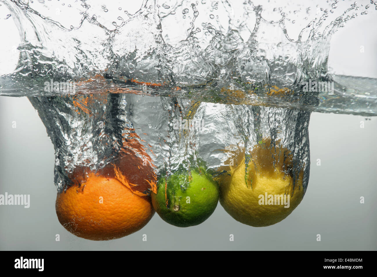 Fresh swimming fruits and vegetables Stock Photo - Alamy