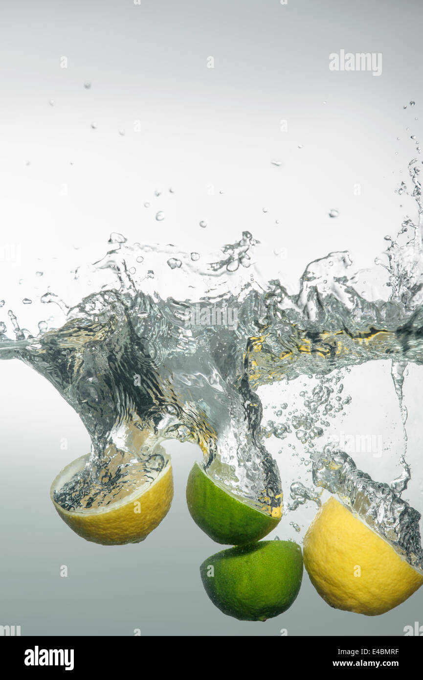 Fresh swimming fruits and vegetables Stock Photo - Alamy