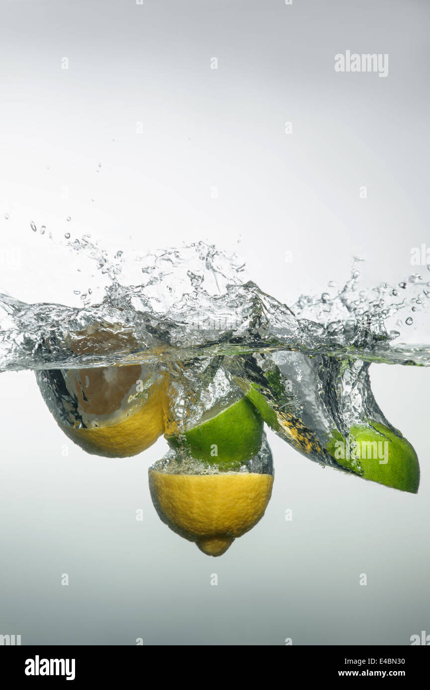 Fresh swimming fruits and vegetables Stock Photo - Alamy