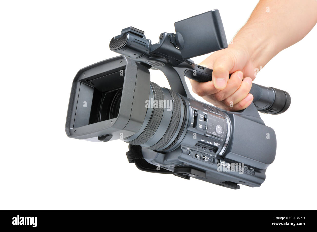Videocamera in hand hi-res stock photography and images - Alamy