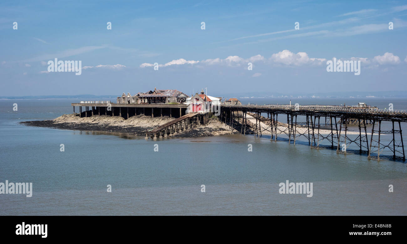 Weston super mare old pier hi-res stock photography and images - Alamy
