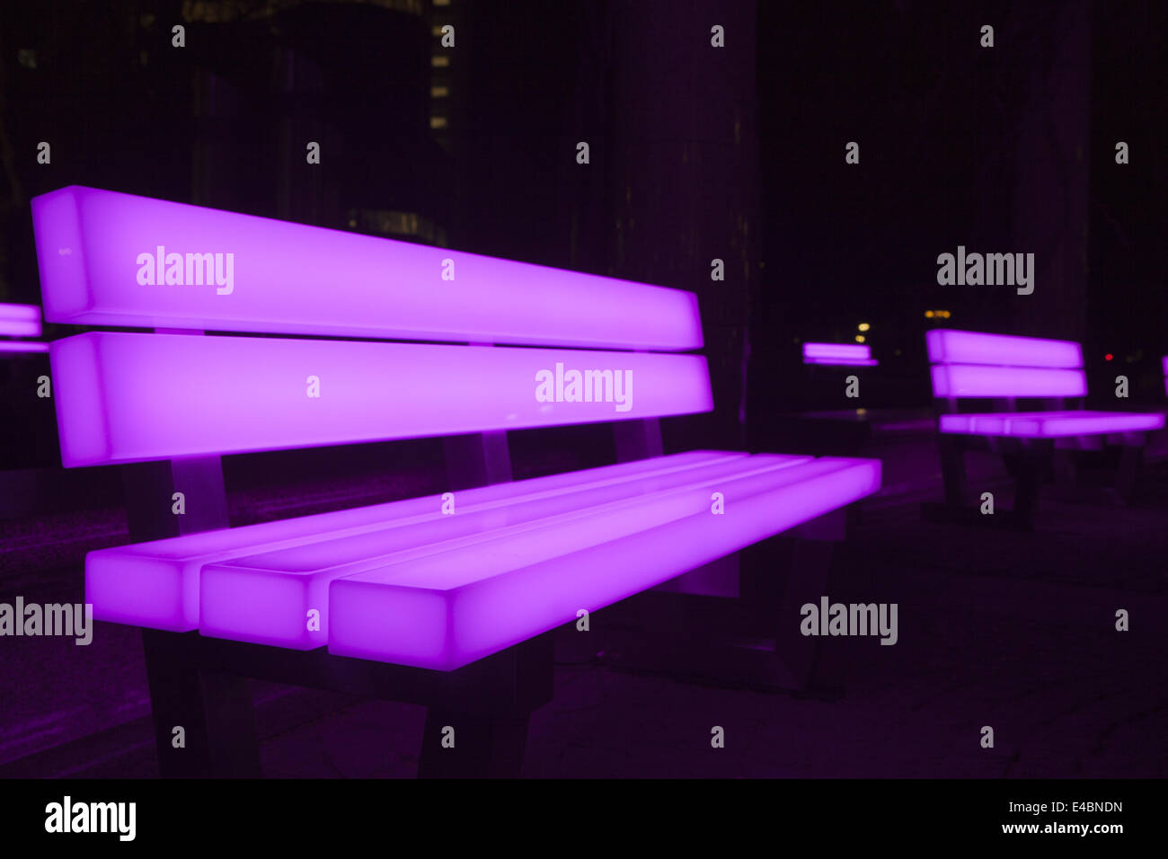 Light bench, Frankfurt, Germany Stock Photo - Alamy