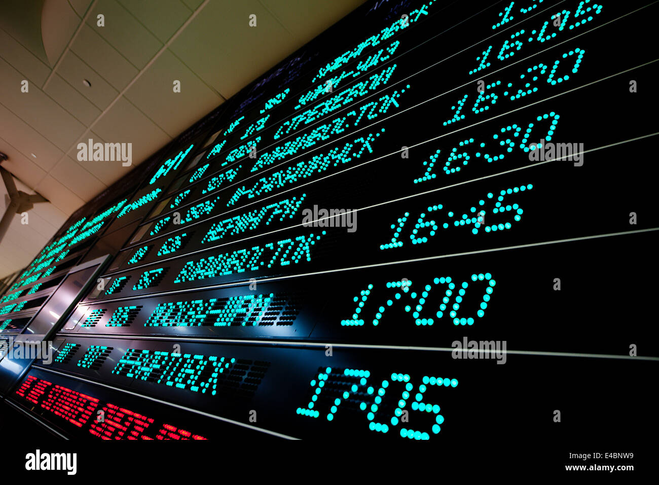 Electronic timetable indicator hi-res stock photography and images - Alamy