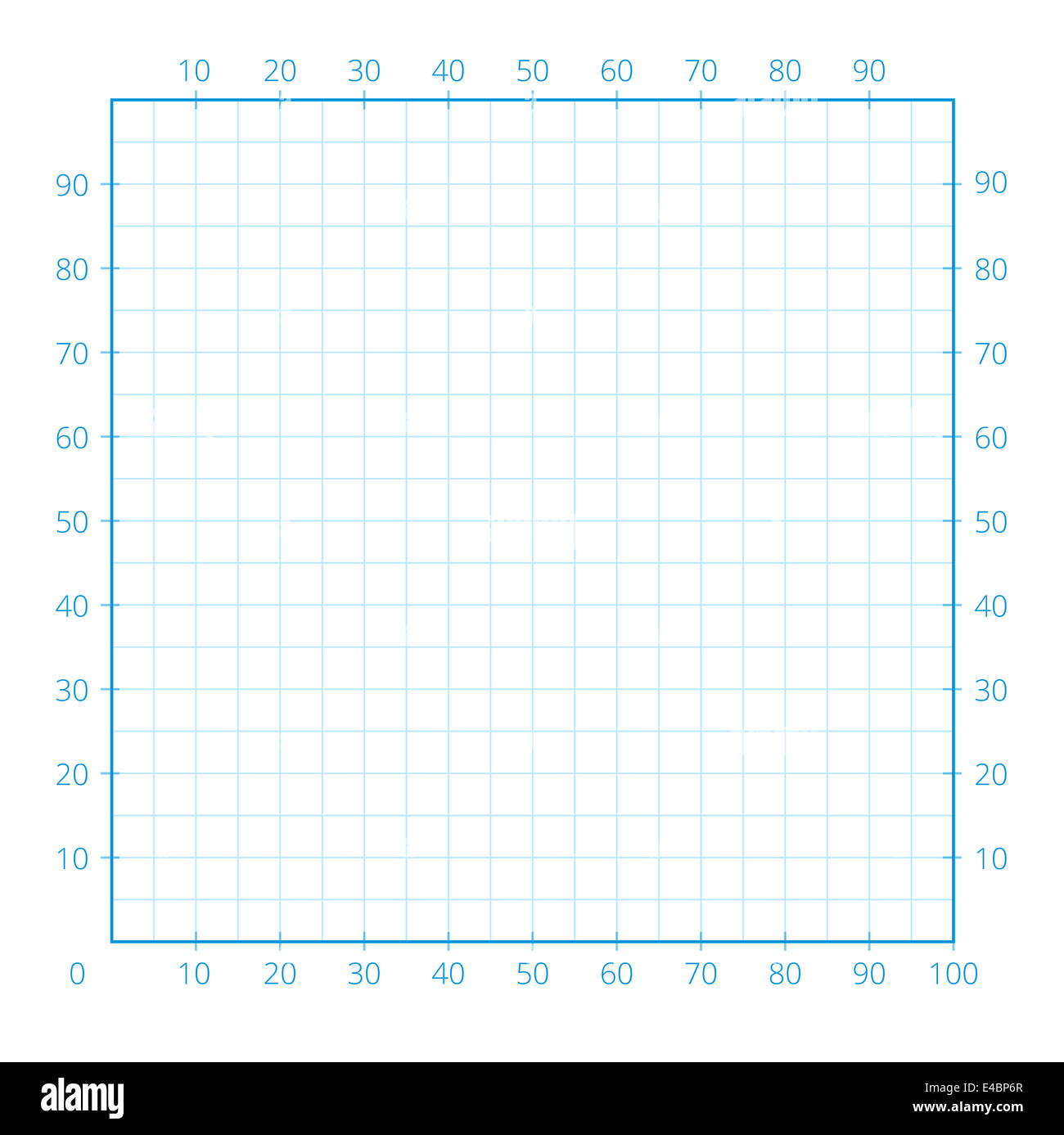 White squared real size school paper sheet with scale.Vector ...
