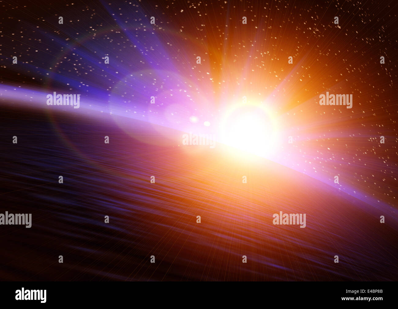 earth and sun Stock Photo - Alamy