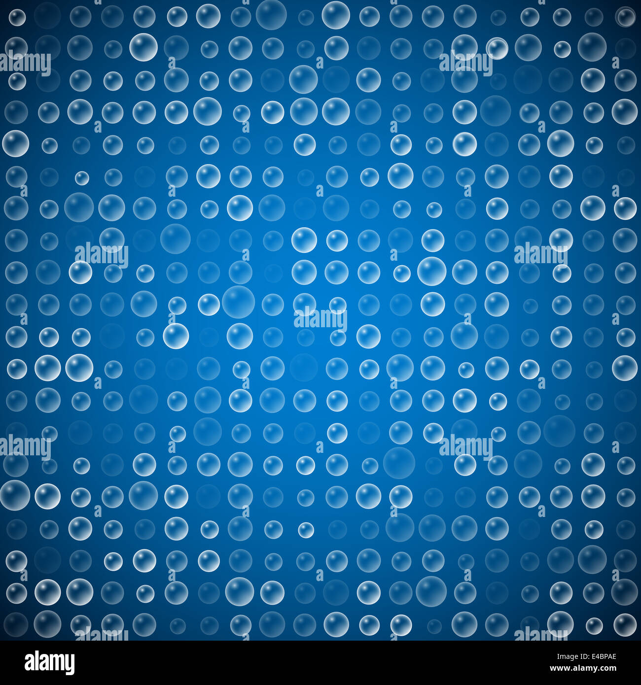 Abstract blue bubbles pattern. Vector background Stock Photo - Alamy