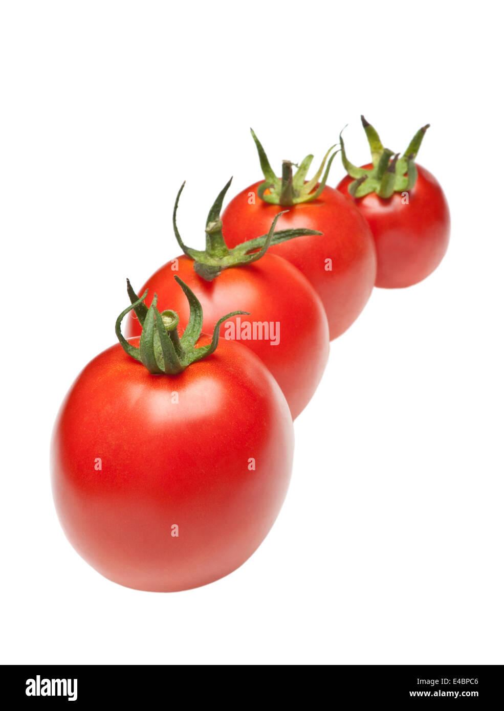 tomatoes in row Stock Photo - Alamy
