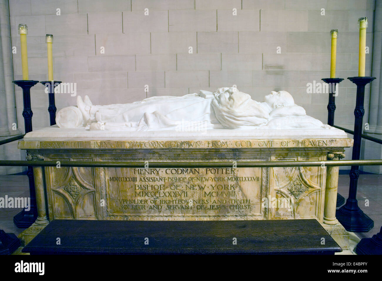 Sarcophagus for Bishop Horatio Potter at the Cathedral of St. John the ...