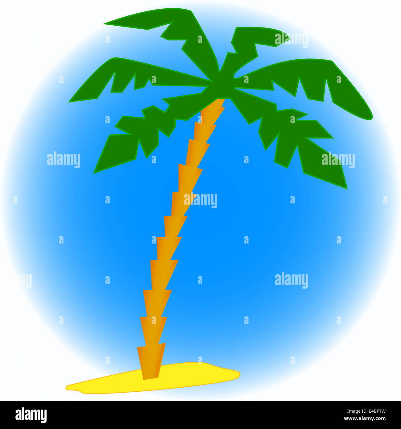 Coconut Tree Drawing