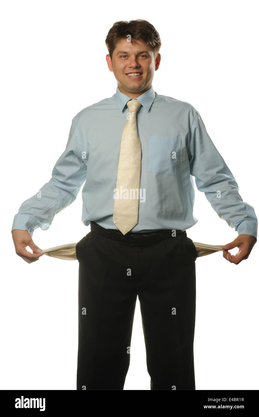 Bankruptcy sad businessman business Cut Out Stock Images & Pictures - Alamy