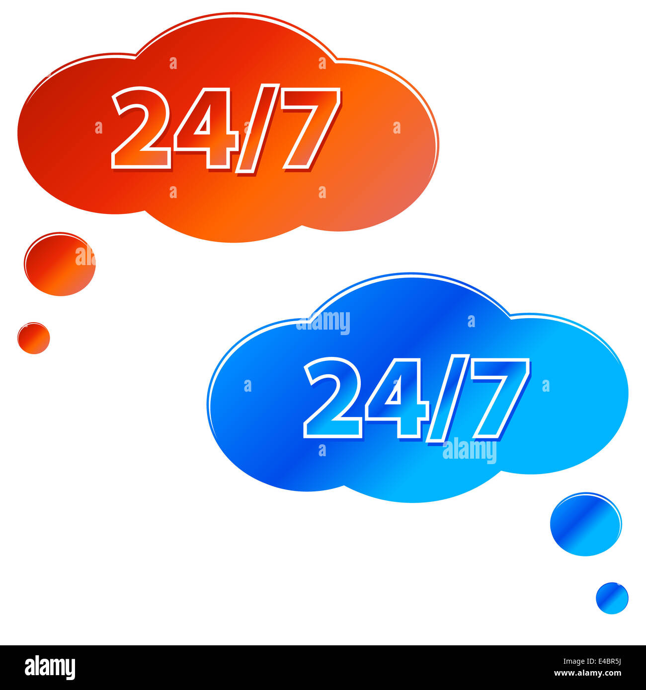 Two service icon Stock Photo - Alamy