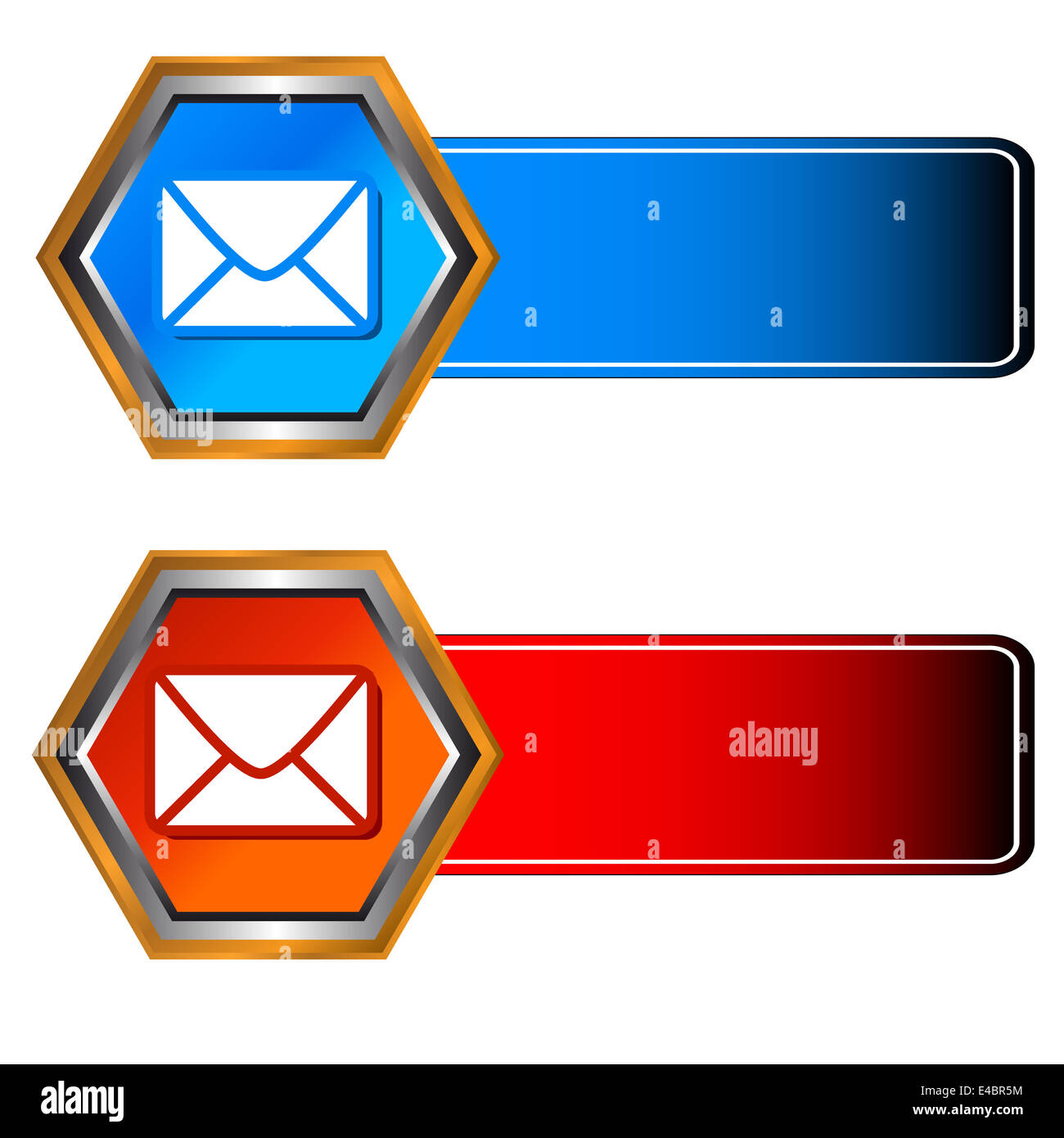 Three mail icons Stock Photo - Alamy