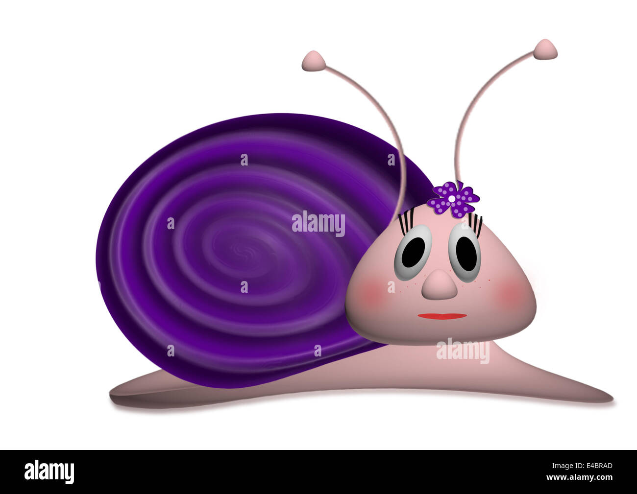 Snail insect cartoon Cut Out Stock Images & Pictures - Alamy