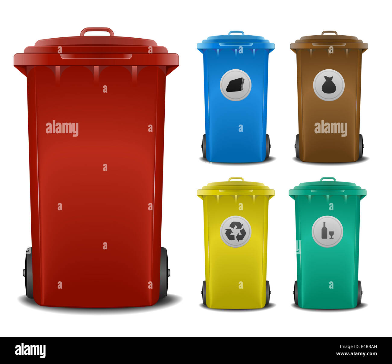 Bins of plastic waste Cut Out Stock Images & Pictures - Alamy